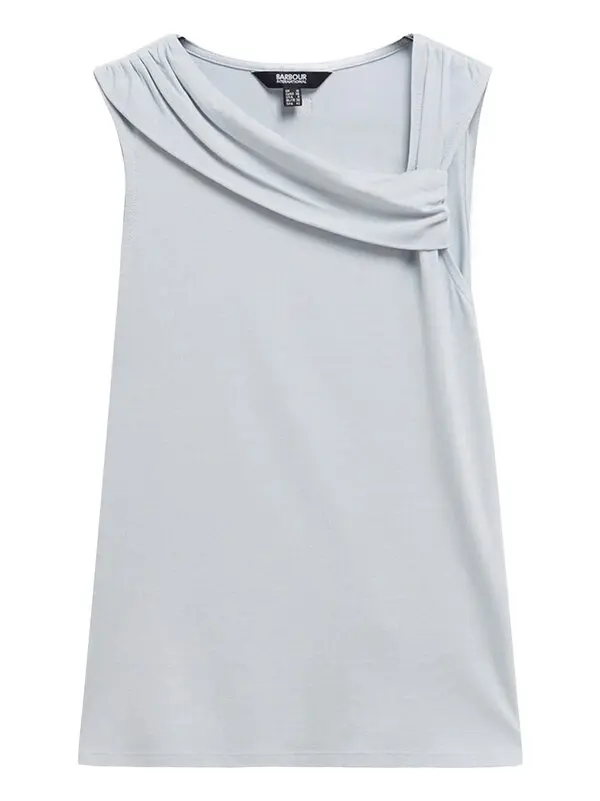 Barbour Sleeveless Pleated Detail Top - Blue