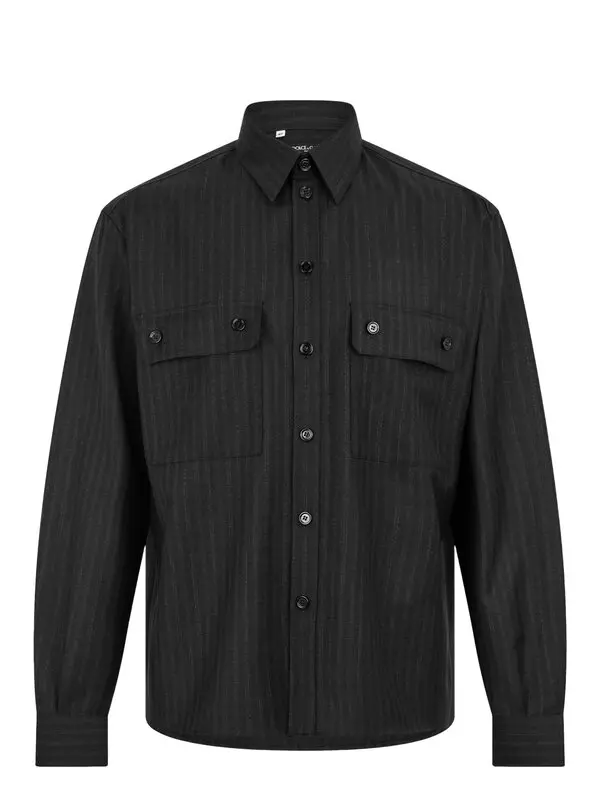 Dolce & Gabbana Long-sleeve Printed Shirt - Black