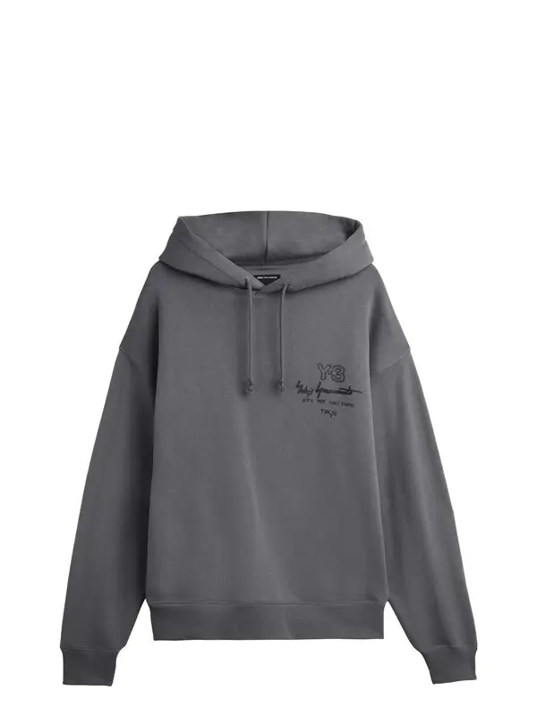 Y3 Loose-fit Pullover Hoodie - Grey
