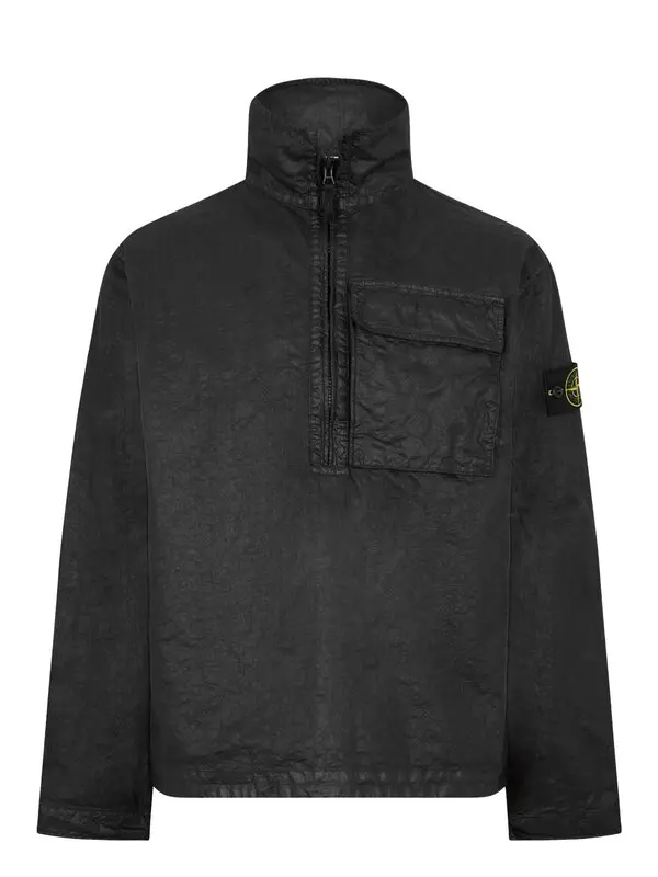 Stone Island Loose Pullover Shirt - Black