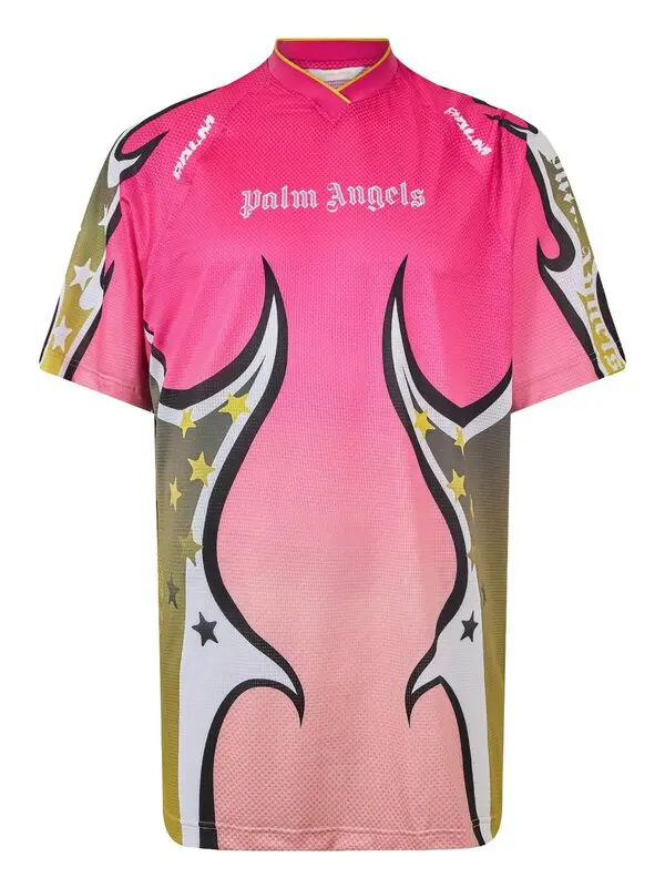 Palm Angels Oversized T-shirt Dress - Pink