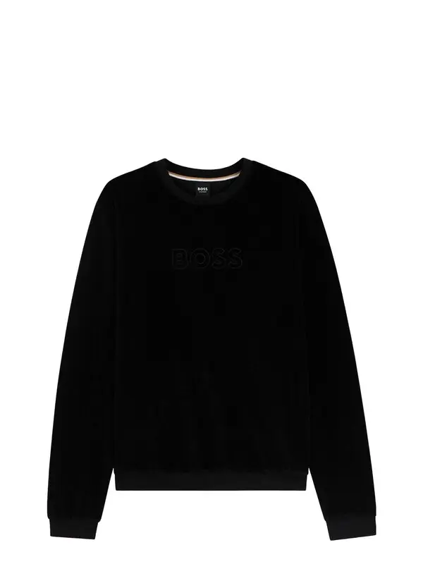 Hugo Boss Long Sleeve Crewneck Sweatshirt - Black