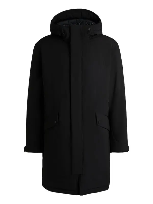 Hugo Boss Waxed Commercial Jacket - Black
