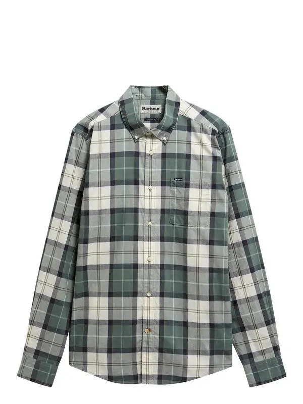 Barbour Long-sleeved Plaid Shirt - Gray