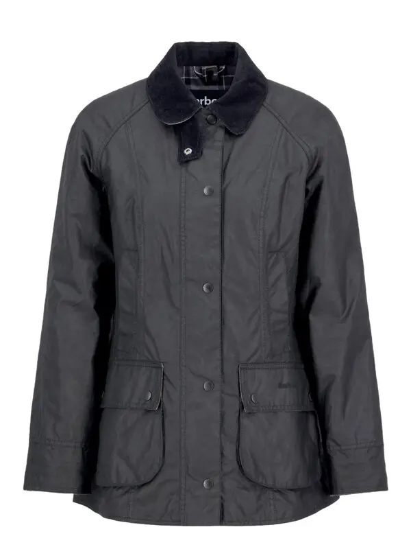 Barbour Beadnell Waxed Jacket - Black