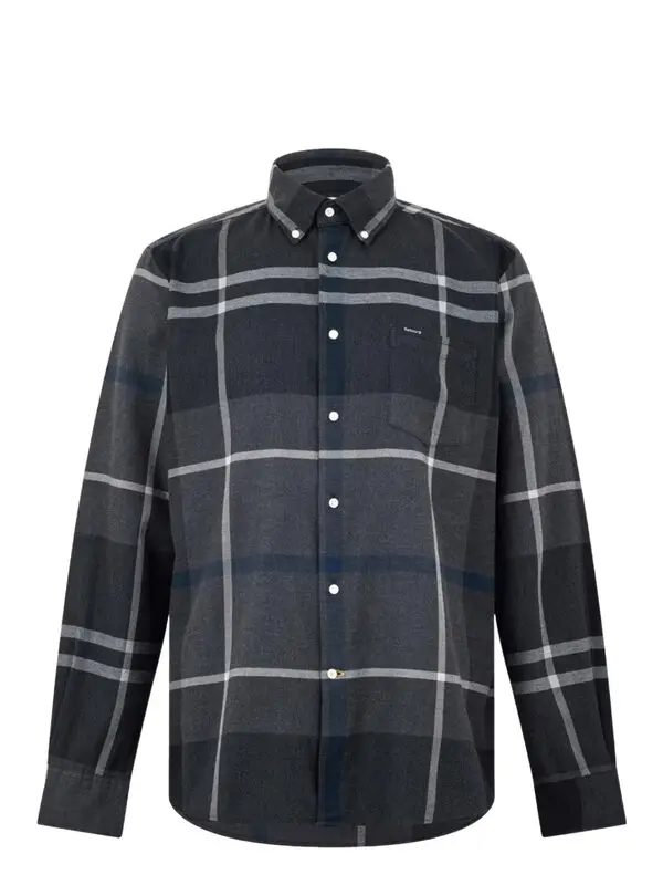 Barbour Long Sleeve Patterned Shirt - Graphite