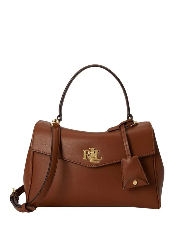 Ralph Lauren Farrah Top Handle Satchel Bag - Brown