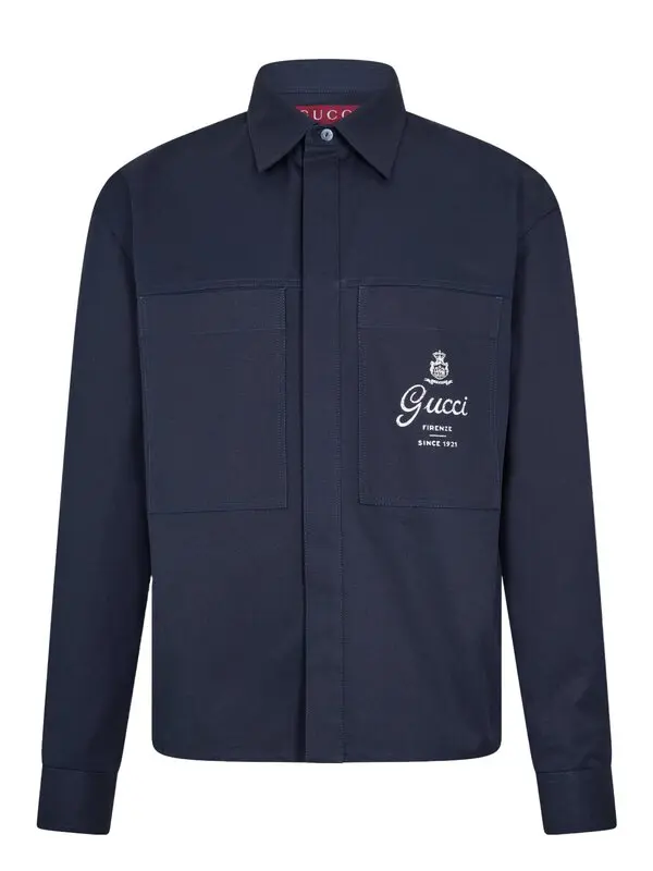 Gucci Collared Button Shirt - Black