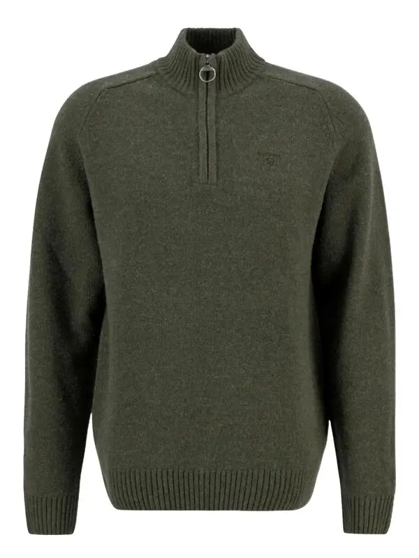 Barbour Grangetown Half-zip Jumper - Green