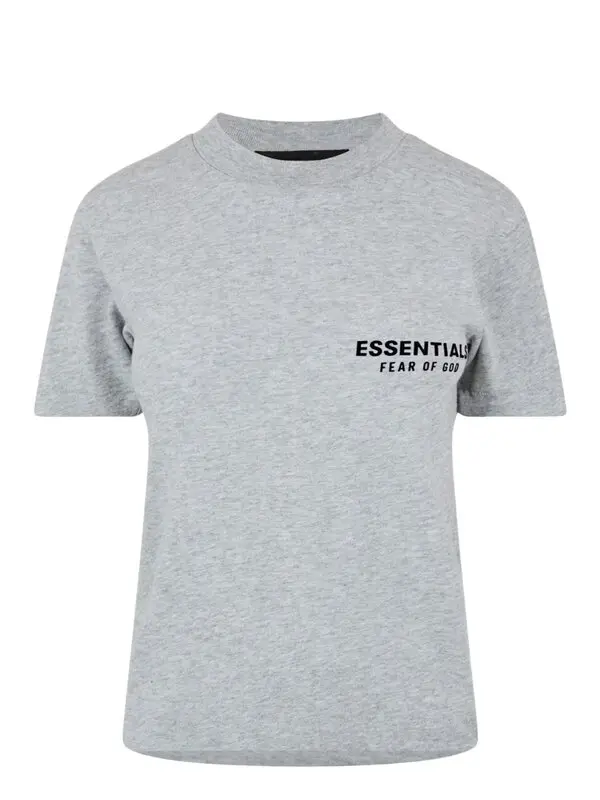 Fear Of God Crew Neck Logo T-shirt - Gray
