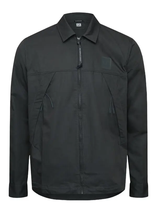 C.P. COMPANY Metropolis Series Gabardine Zip Overshirt - Black
