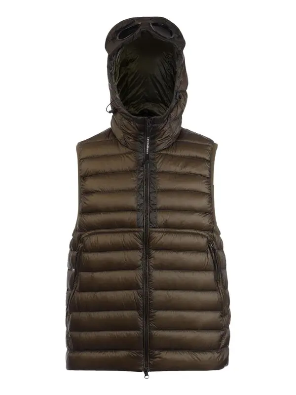 C.P. COMPANY D.d. Shell Goggle Down Gilet - Black