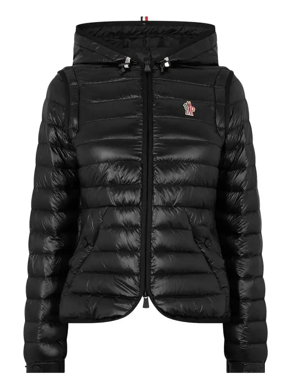 Moncler Long-sleeved Cotton-padded Jacket - Black