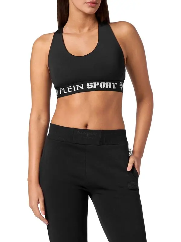 PLEIN SPORT Sports Bra - Black