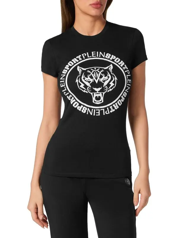 PLEIN SPORT Tiger Graphic T-shirt - Black
