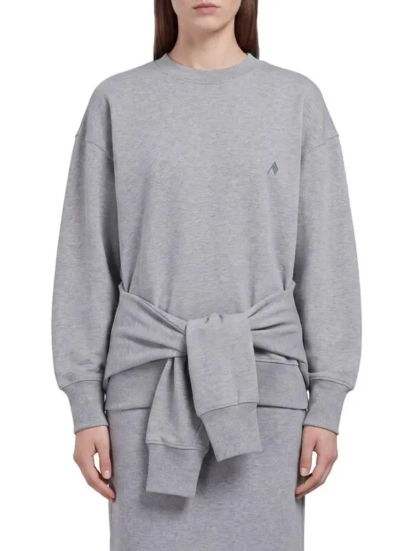 Attico Embroidered Crewneck Sweatshirt - Grey