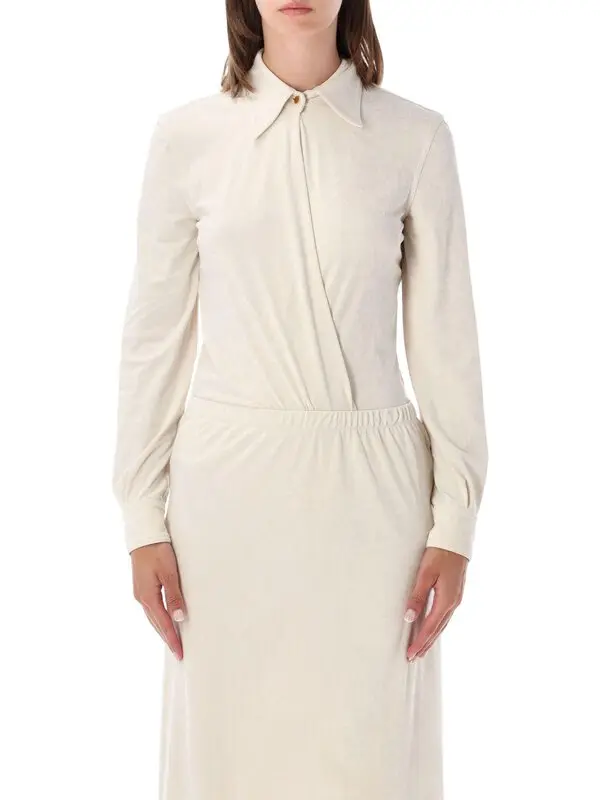 Alberta Ferretti Long Sleeve Top - Ivory