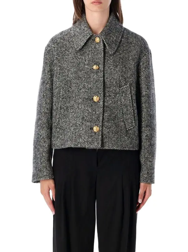 Valentino Garavani Cropped Jacket - Black