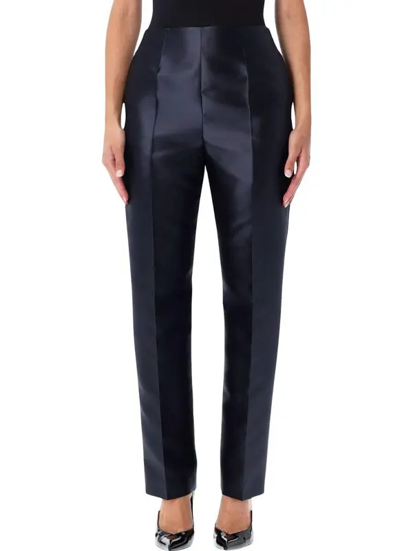 Alberta Ferretti Tailored Straight Leg Trousers - Blue