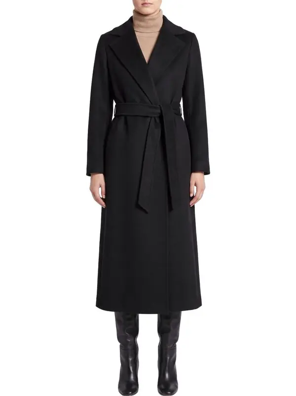 Max Mara Belted Coat - Black
