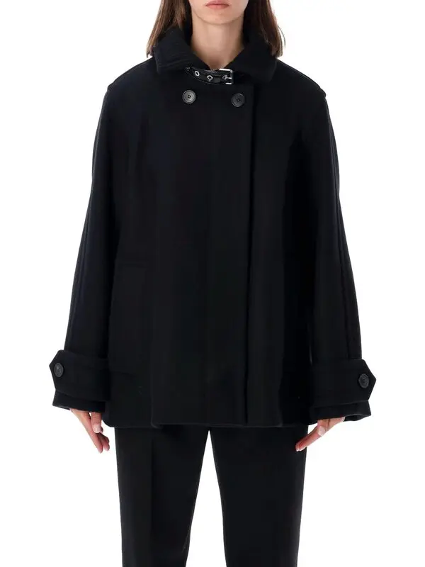 LANVIN Double-breasted Coat - Black