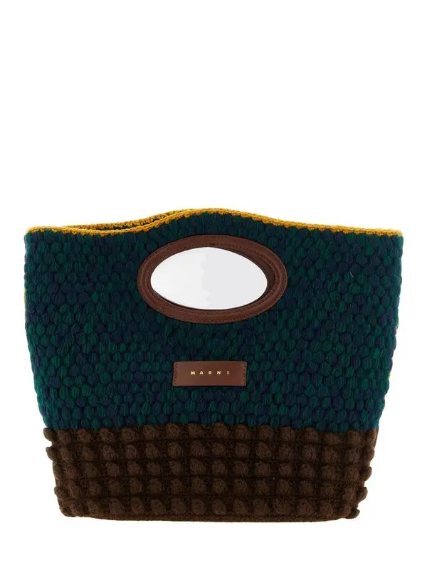 Marni Woven Handbag - Green
