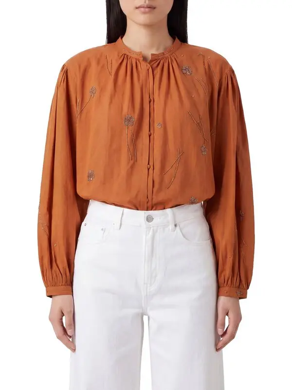 FORTE_FORTE Cotton And Silk Blouse - Black 1