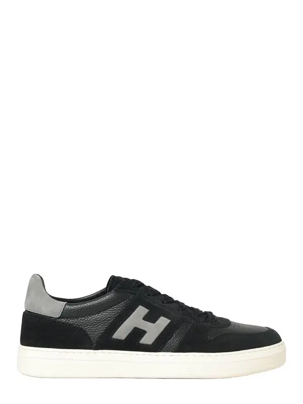 Hogan H668 Hammered And Suede Calfskin Sneakers - Blue 1