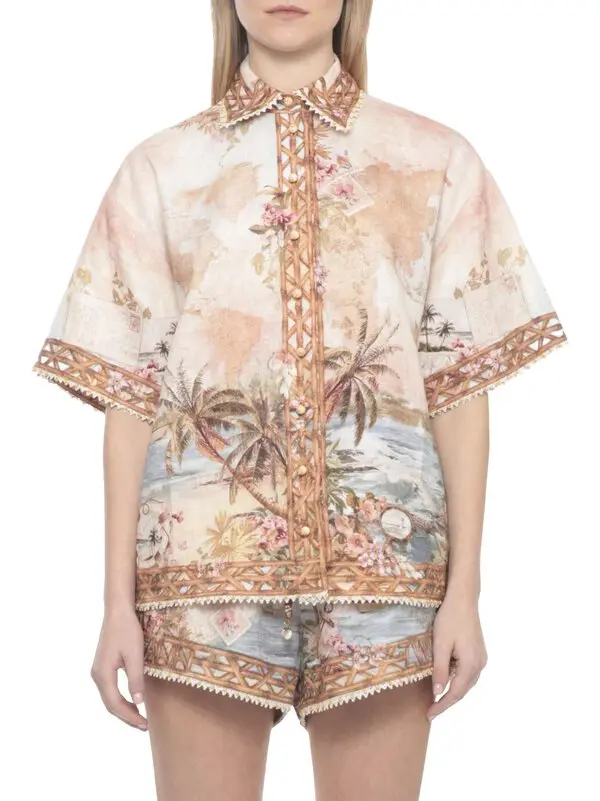 Zimmermann Printed Button-up Shirt - Multicolor