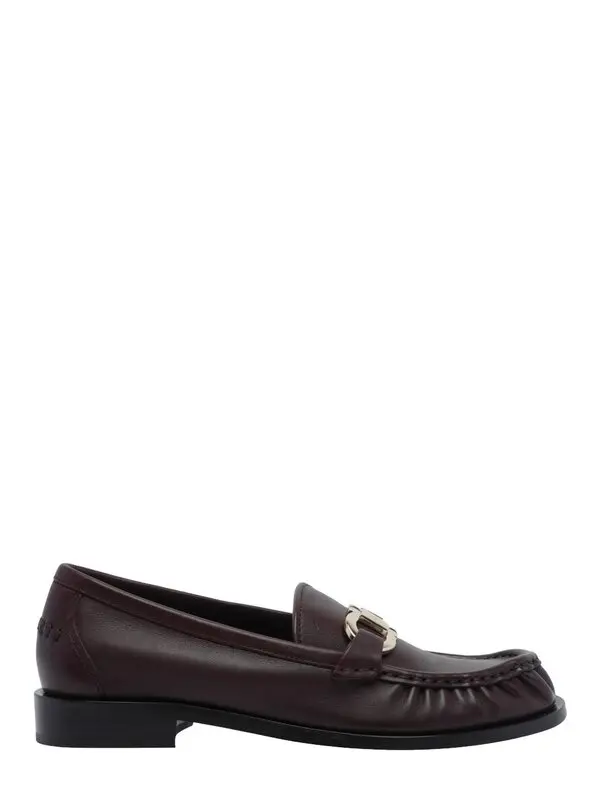 FERRAGAMO Horsebit Loafers - Red
