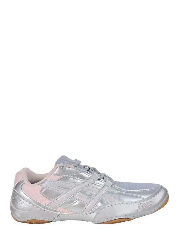 Asics Hypersync Sneakers In Synthetic Leather And Mesh - Grey