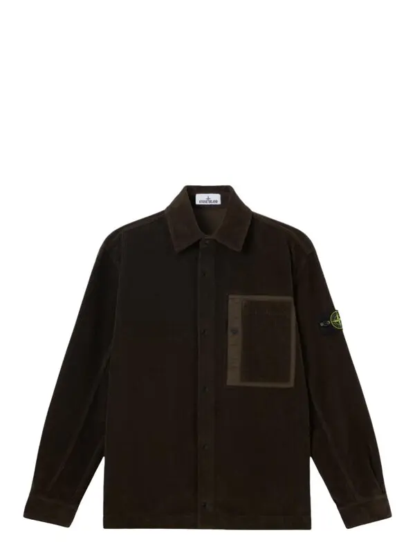 Stone Island Corduroy 800 Overshirt - Brown