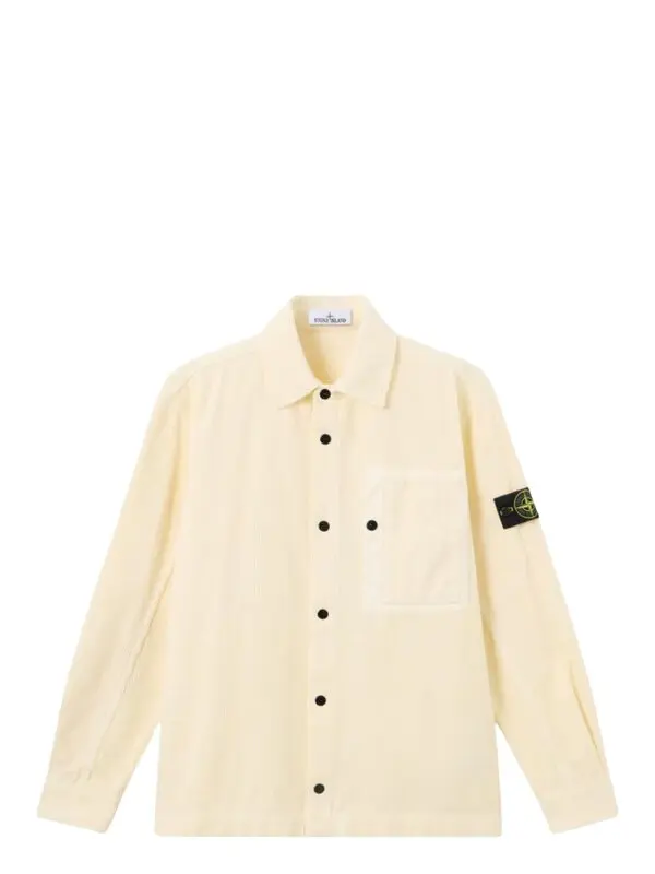 Stone Island Corduroy 800 Overshirt - White