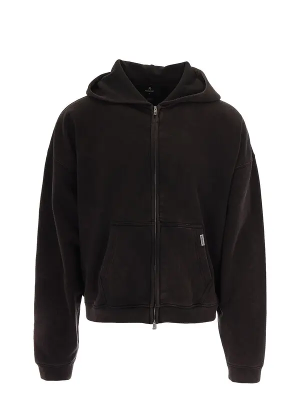 REPRESENT Zip-up Hoodie Sweatshirt - Coffee