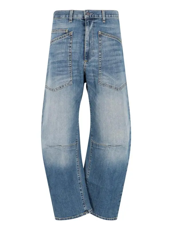 NILI LOTAN High-rise Classic Wash Jeans - Blue