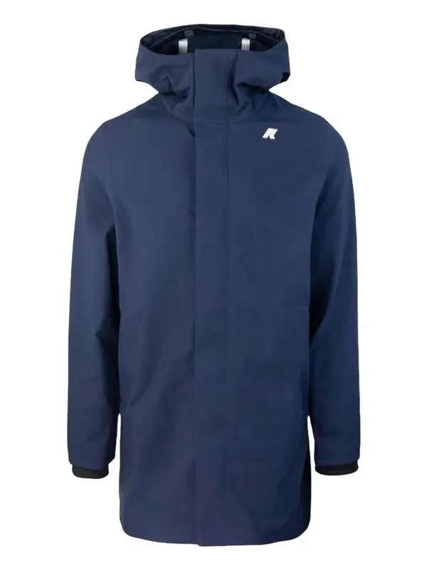 K-WAY Thomas Hooded Jacket - Blue Depth-blue Depth