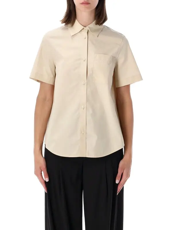 Loewe Short Sleeve Button-up Shirt - Beige