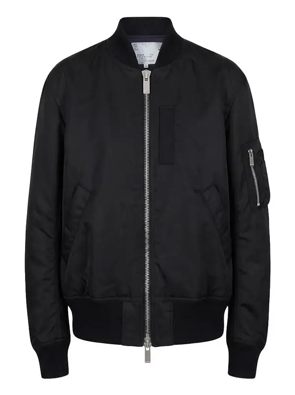 Sacai Nylon Twill Blouson Jacket - Black