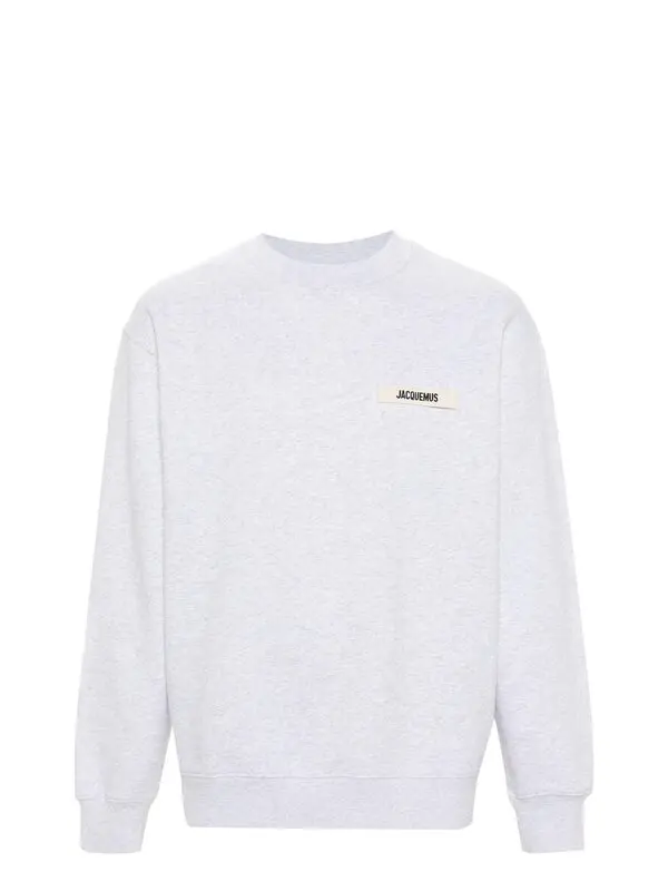 Jacquemus Grosgrain Trim Sweatshirt - Grey