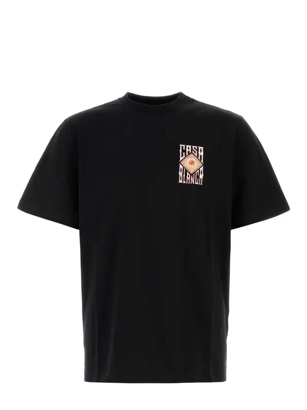 Casablanca Organic Cotton Jersey T-shirt - Black