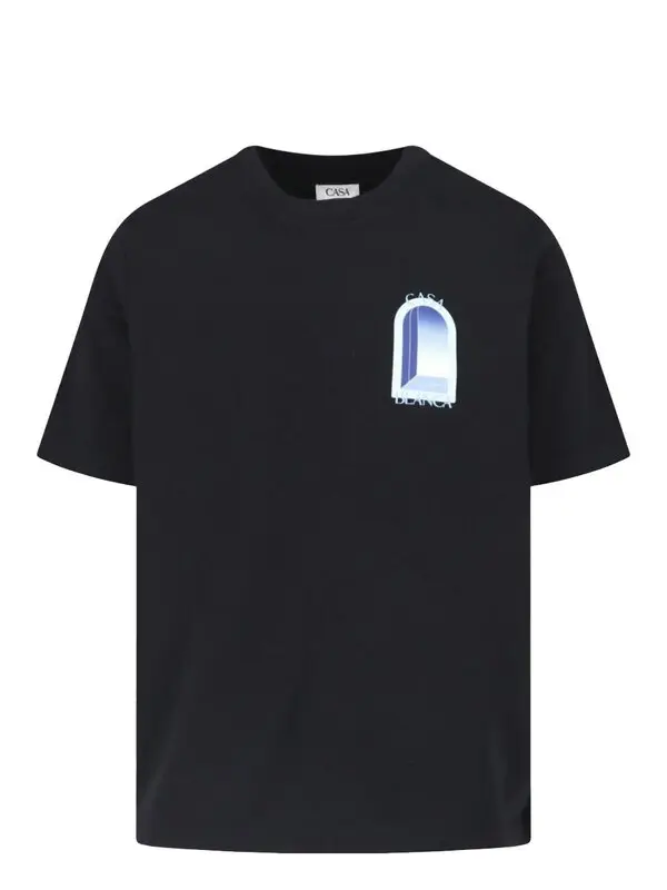 Casablanca Organic Cotton Jersey T-shirt - Black