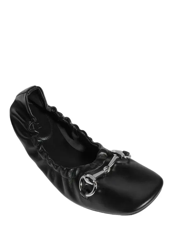 Gucci Soft Calf Leather Horsebit Loafers - Nero