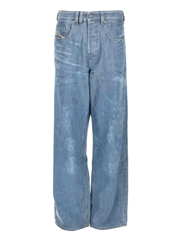 DIESEL® Relaxed Fit Wide-leg Jeans - Denim
