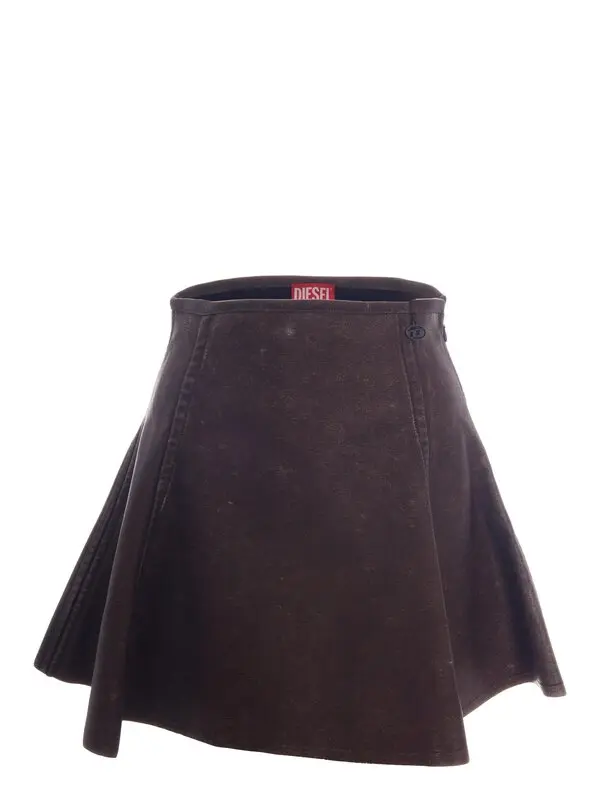 DIESEL® Flared Mini Skirt - Chocolate