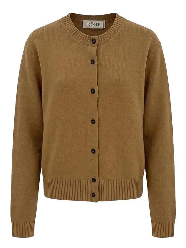 RÓHE Classic Cardigan - Camel