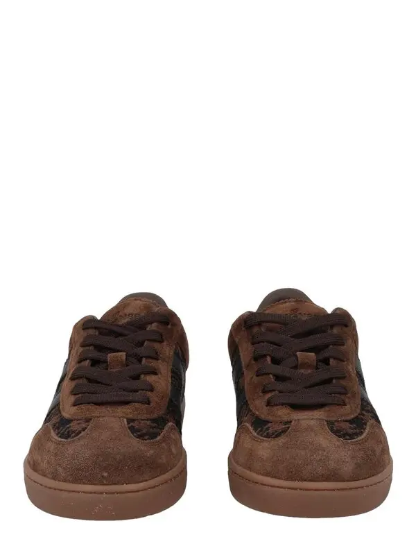 Hogan Suede And Calfskin Low-top Sneakers - Multicolour