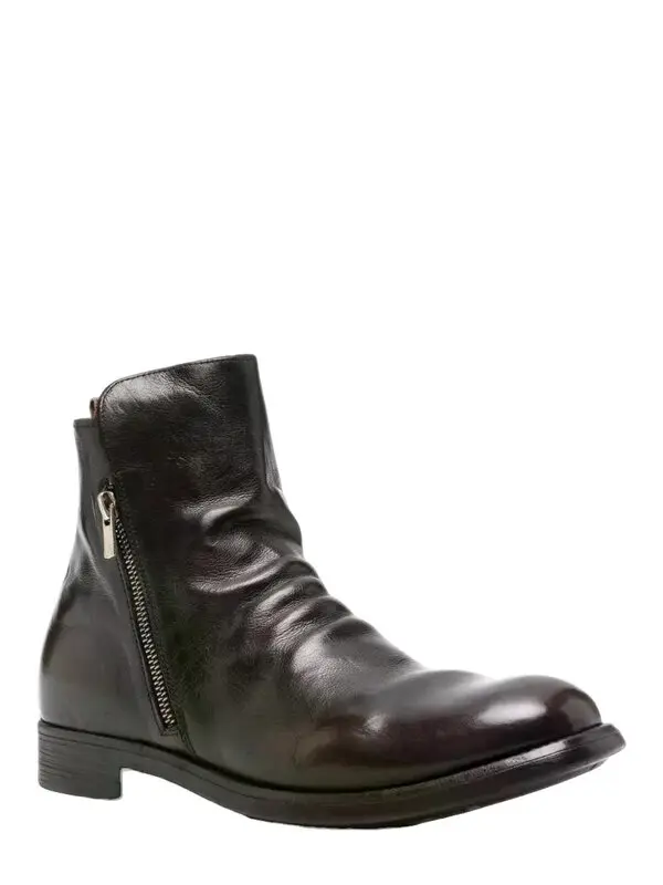 Officine Creative Chronicle 042 Zip-up Boots - Brown