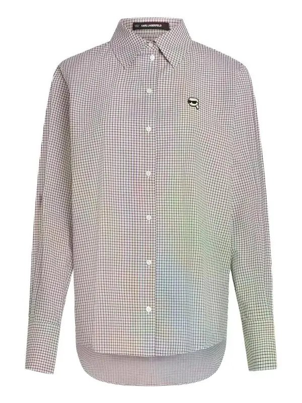 Karl Lagerfeld Ikon Checked Shirt - Neutrals