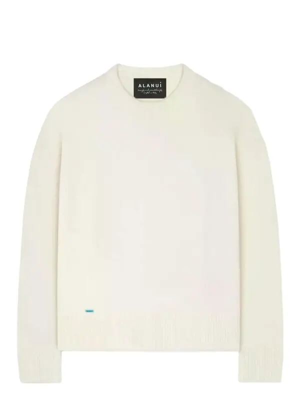Alanui Crew-neck Fine Knit Sweater - Neutrals