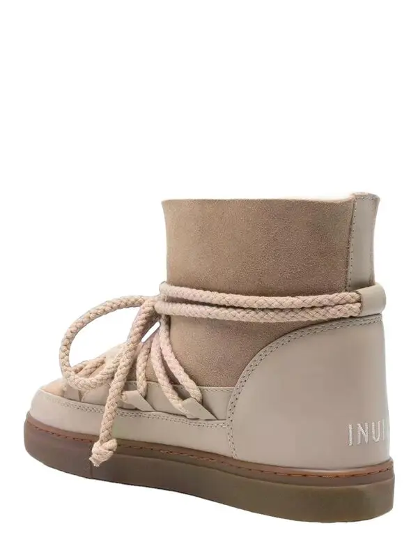 Inuikii Lace-up Suede Boots - Neutrals